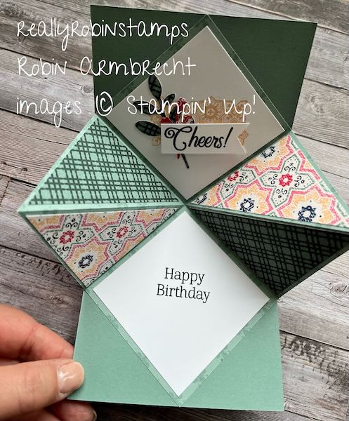 Cards That Explode 🤯 | The Squash Fold - Robin Armbrecht, Stampin' Up ...